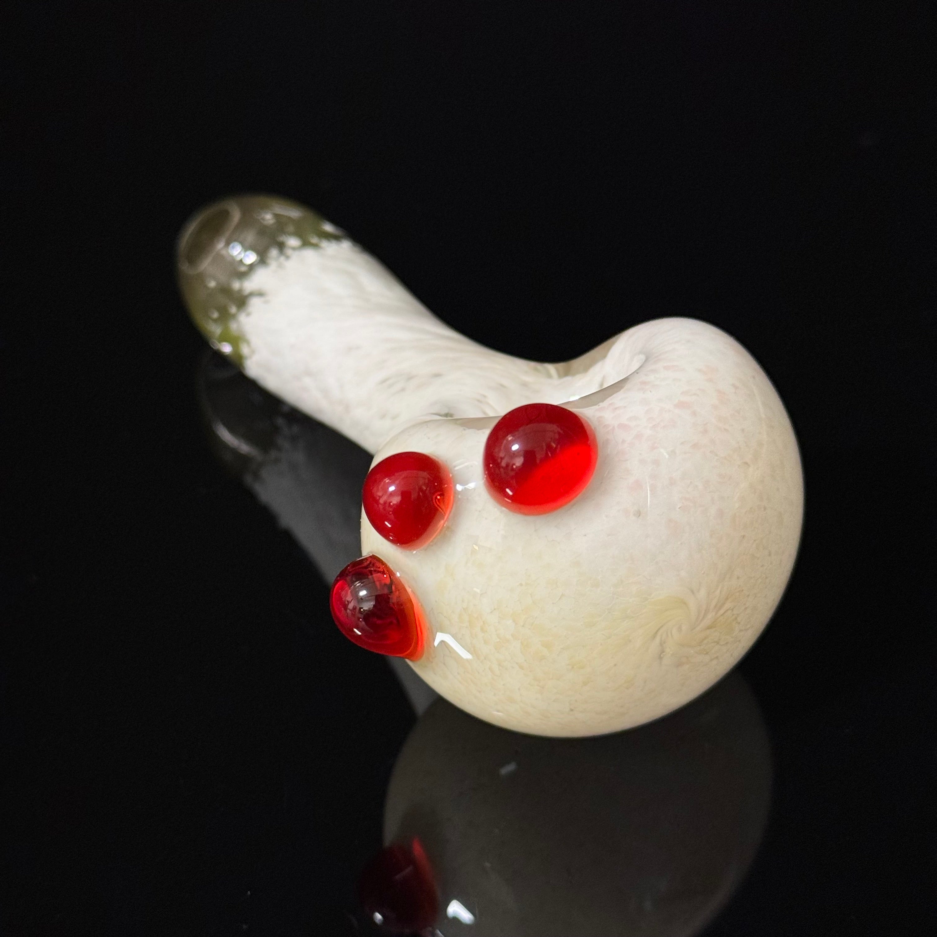White Inside Out Glass Pipe Heady Pipe Hand Blown Extra Thick – Vrosh